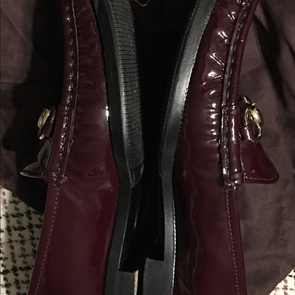 Gucci | Shoes | Authentic Gucci Iconic Burgundy Patent Loafers 38 ...